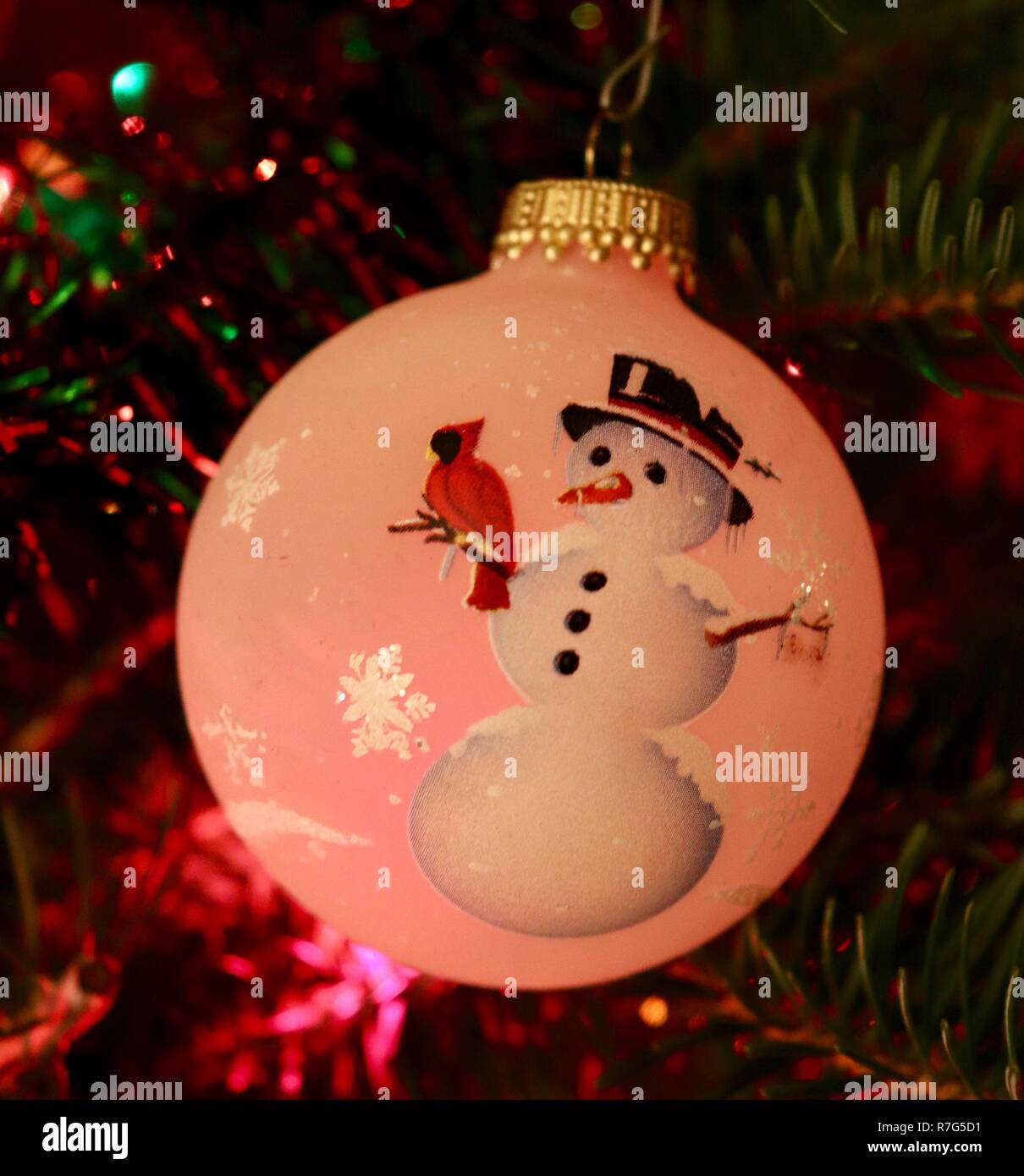 Christmas ornament on the tree Stock Photo - Alamy