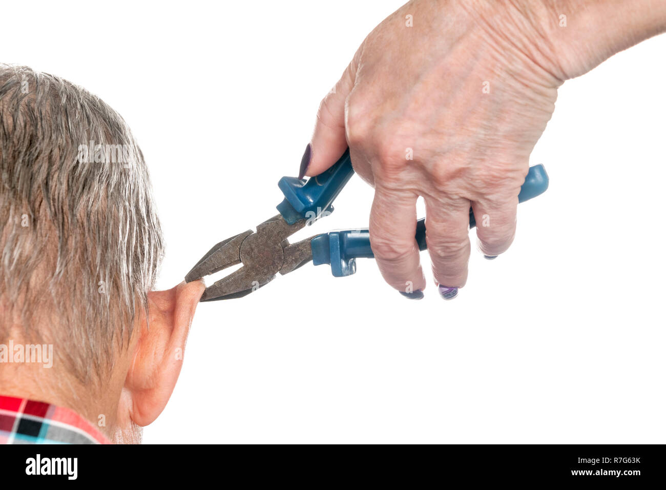 Ear pulling hi-res stock photography and images - Alamy