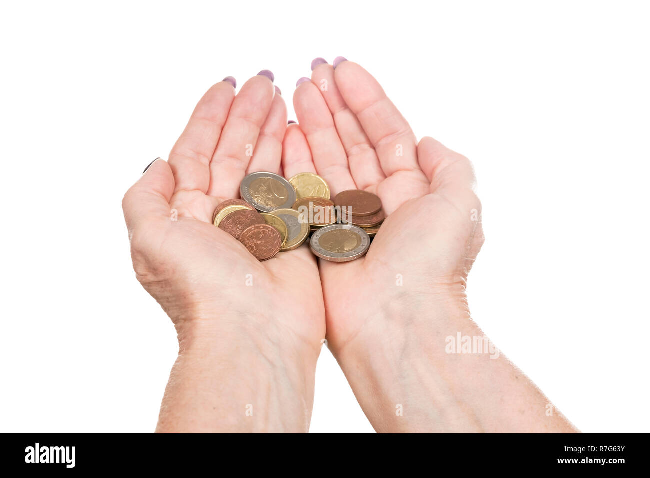 Bank saving female Cut Out Stock Images & Pictures - Alamy