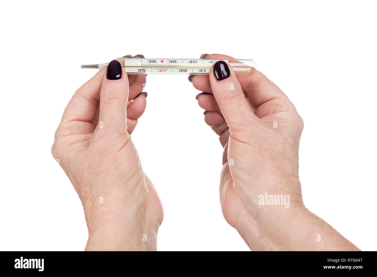 View old woman hand Cut Out Stock Images & Pictures - Alamy