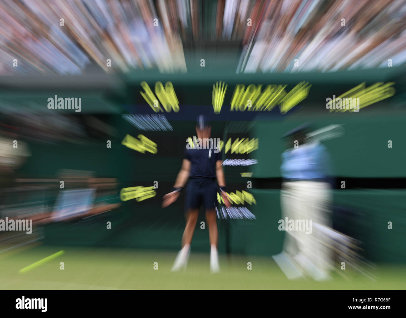 Zoom effect of ball kid at Wimbledon, London, Great Britain, United ...