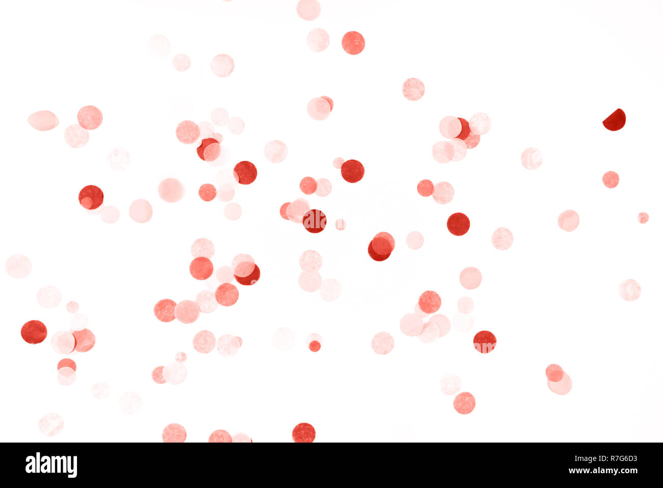 Living coral confetti on white Stock Photo - Alamy