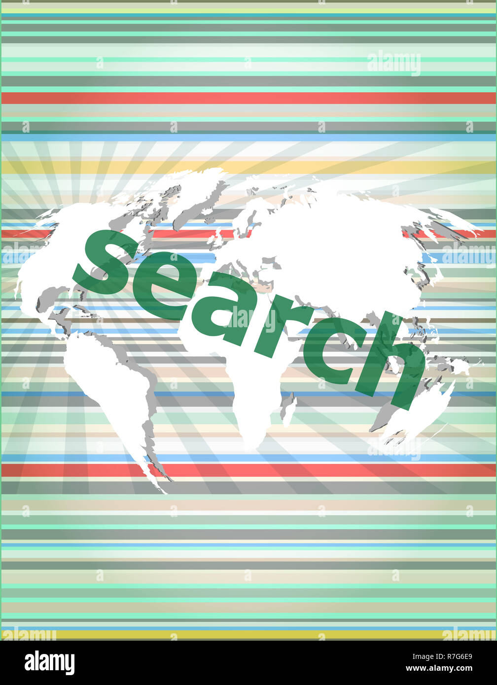 SEO web development concept: words Search on digital background Stock ...