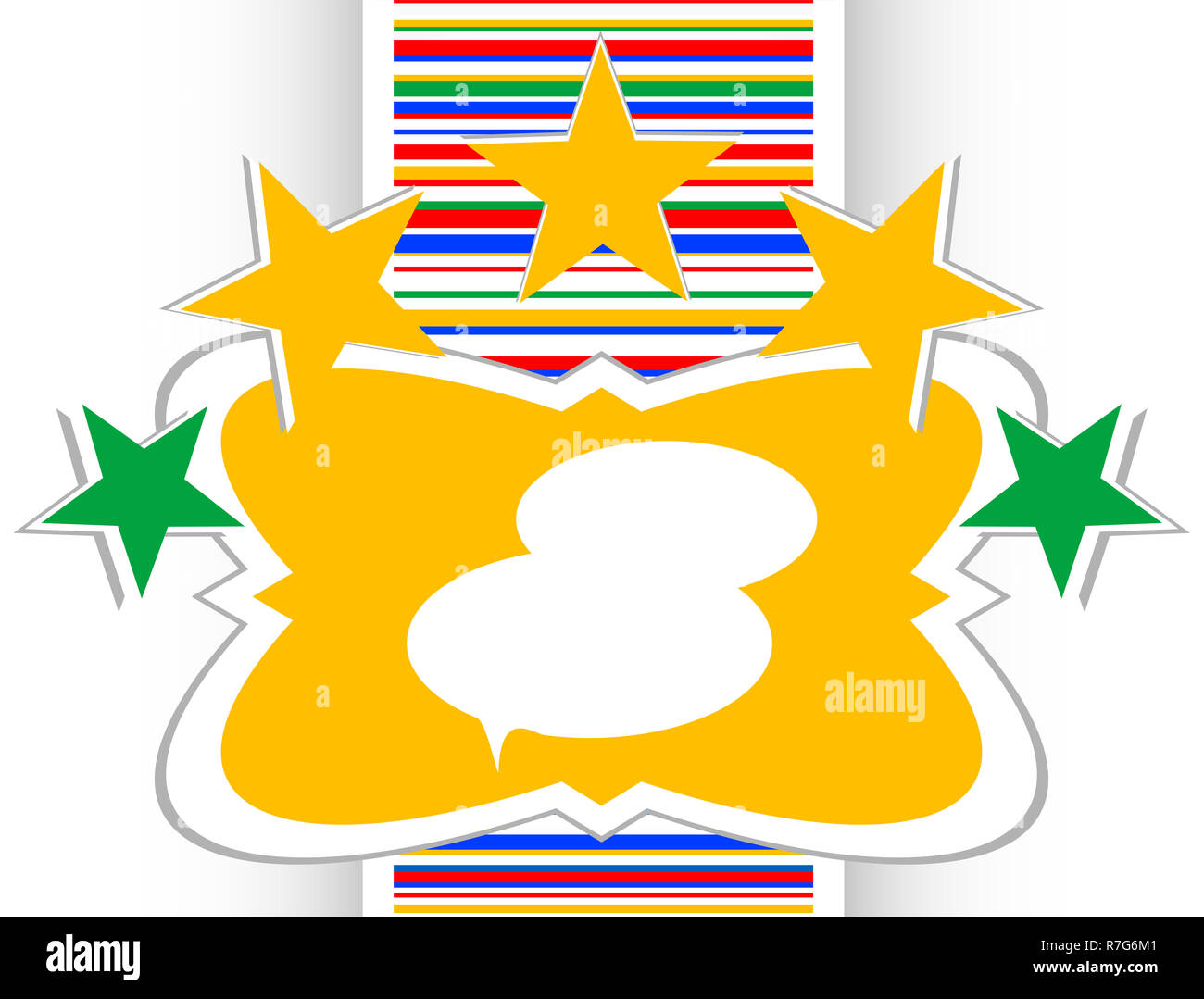 white speech bubble set icon, web button symbol Stock Photo - Alamy