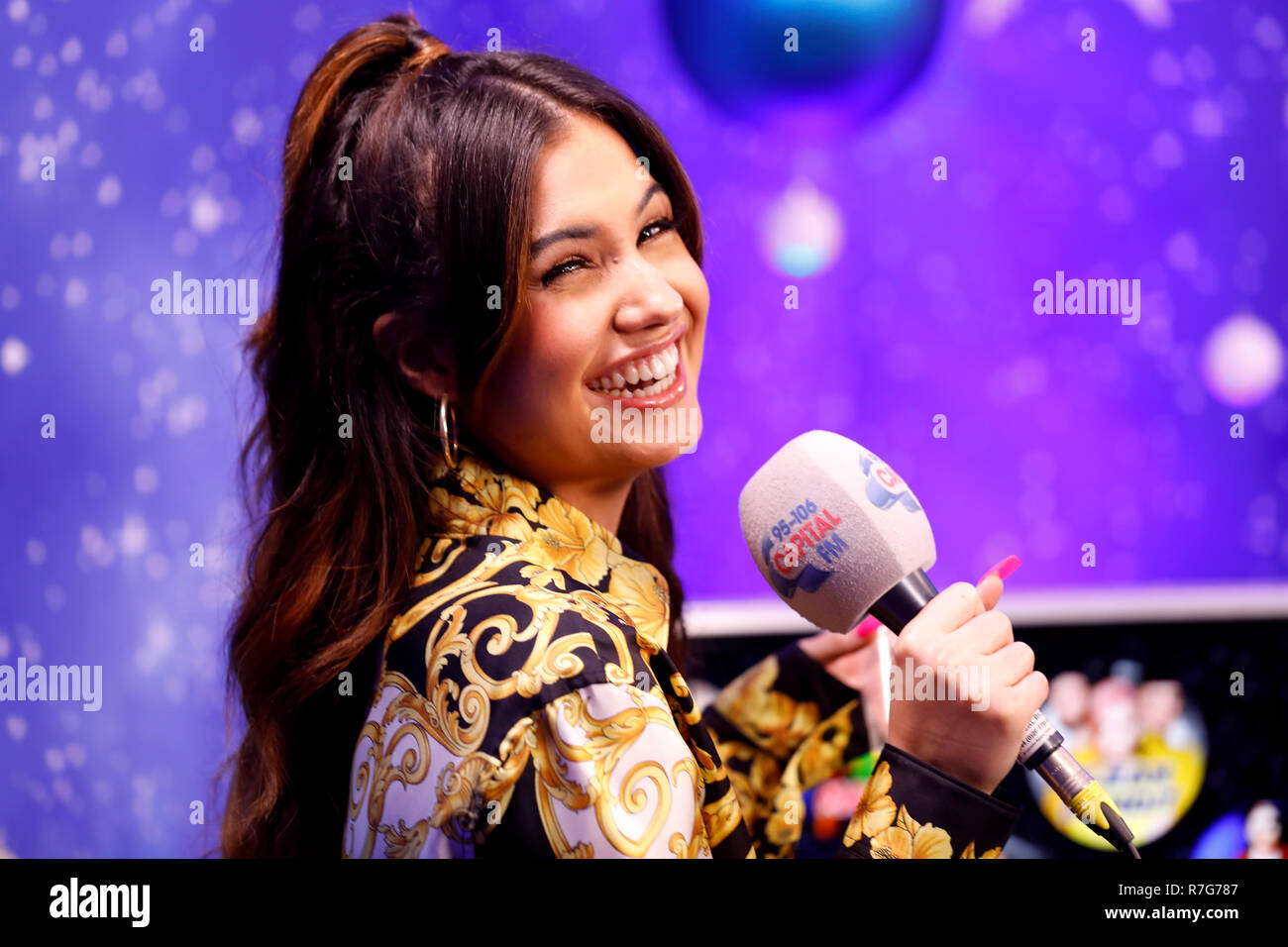 Mabel backstage in the on air studio during day two of Capital's Jingle ...