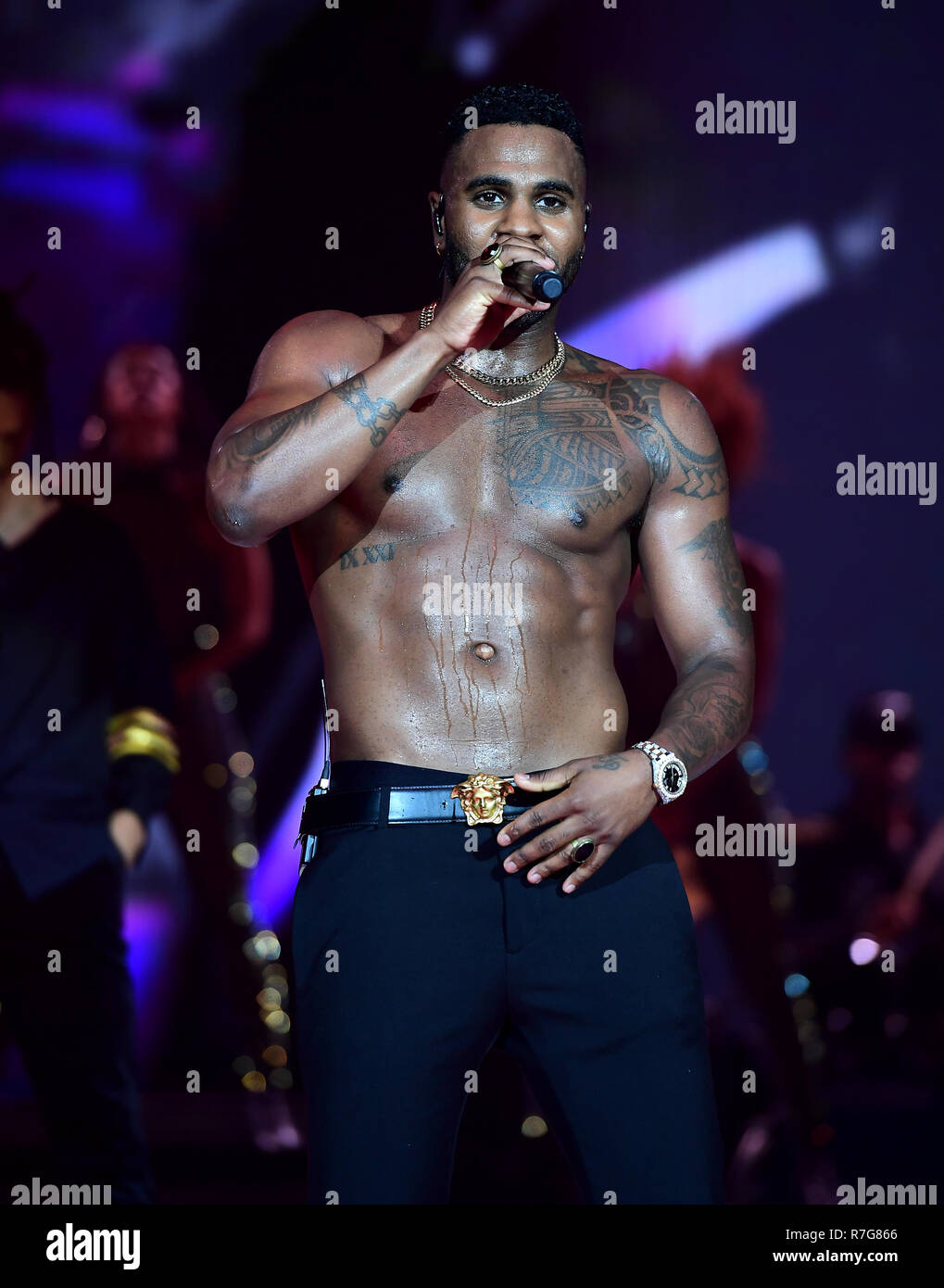Jason Derulo on stage during day two of Capital's Jingle Bell Ball with ...