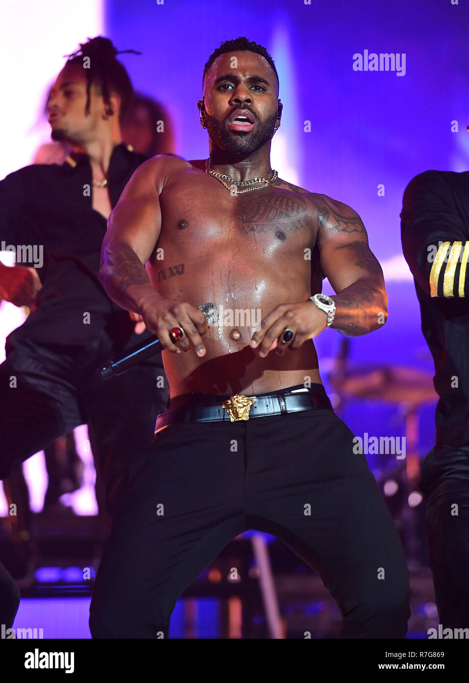 Jason Derulo on stage during day two of Capital's Jingle Bell Ball with ...