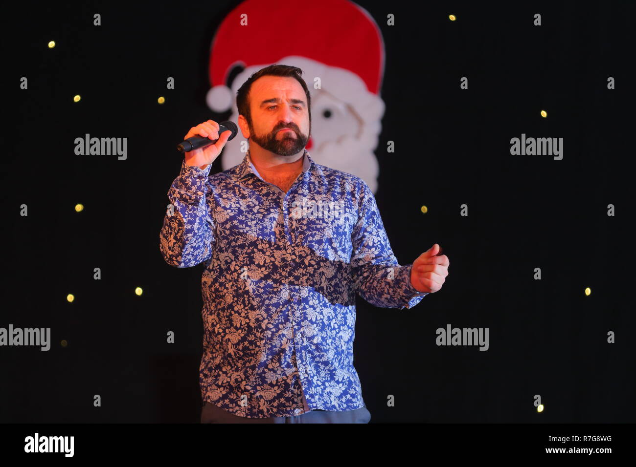 Danny Tetley performing at Swillington Miners Welfare Club, before ...