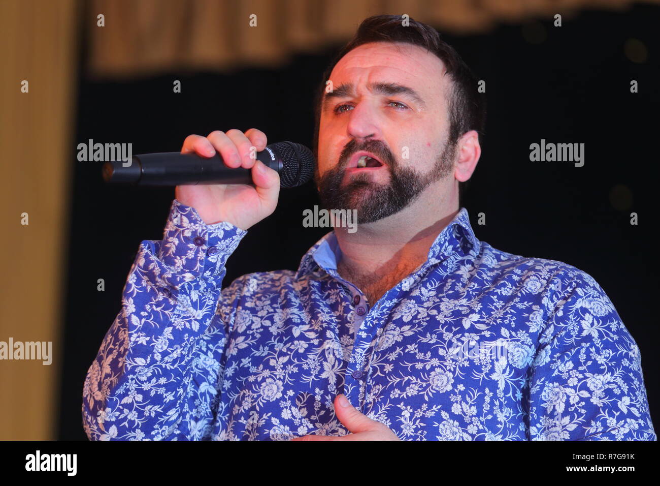 Danny Tetley performing at Swillington Miners Welfare Club, before ...