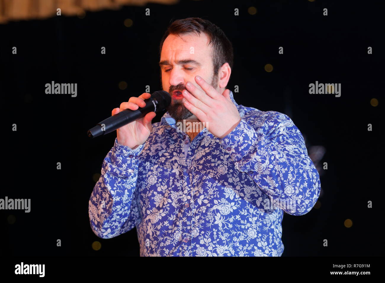 Danny Tetley performing at Swillington Miners Welfare Club, before ...
