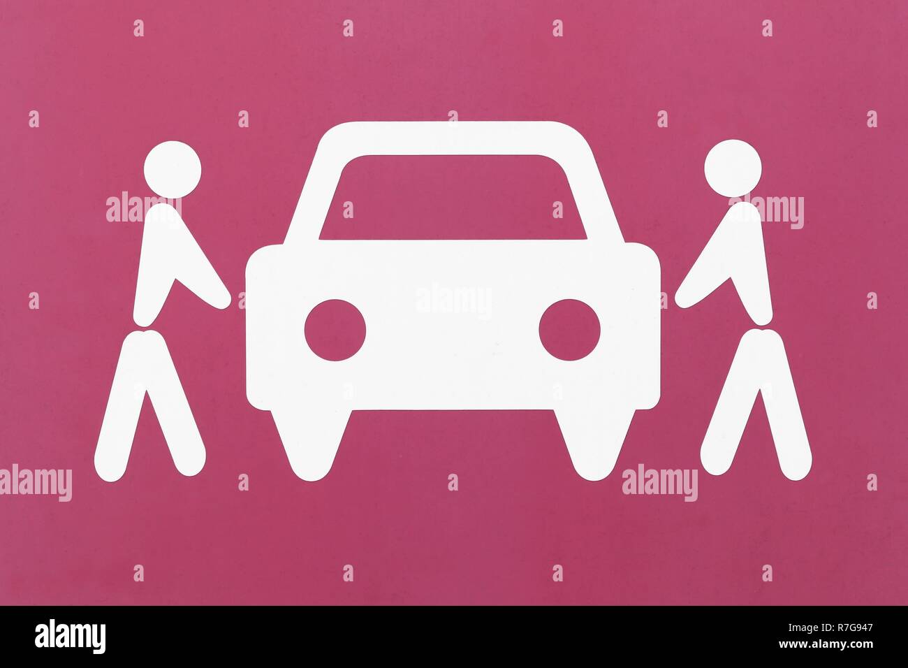 Carpool point panel symbol Stock Photo - Alamy