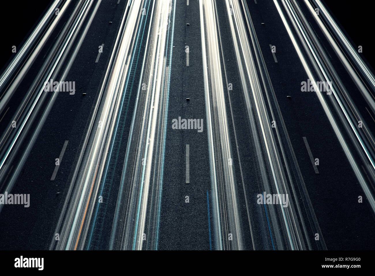 Fast moving car light streaks hi-res stock photography and images - Alamy