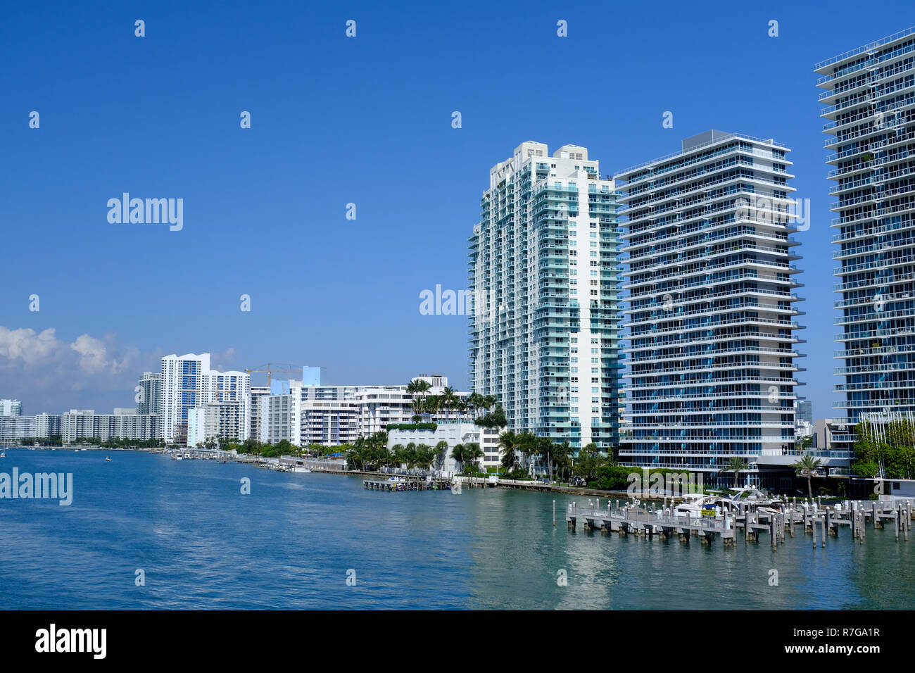 South Beach Skyline Stock Photo - Alamy