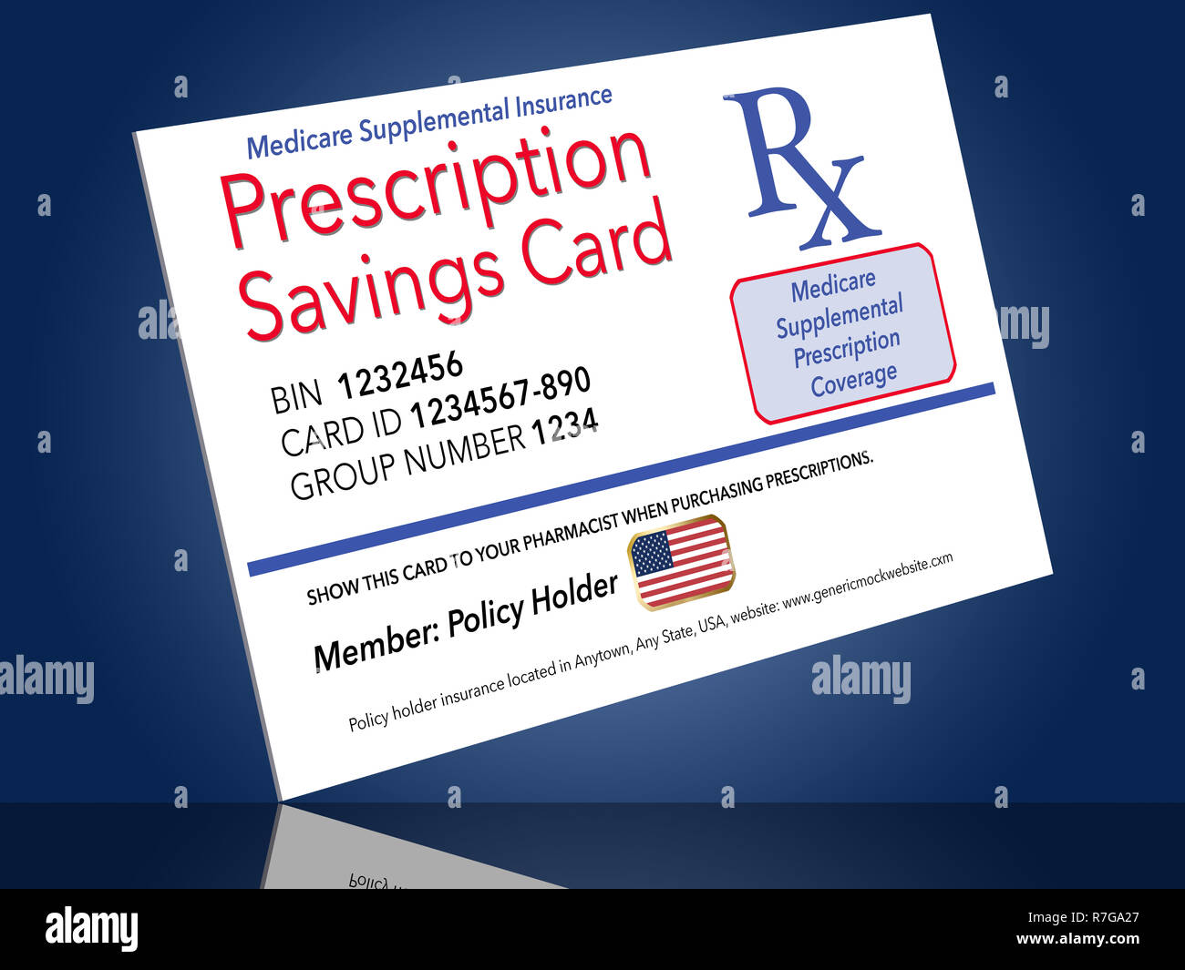 Here is a mock, generic Medicare prescription supplemental insurance ...