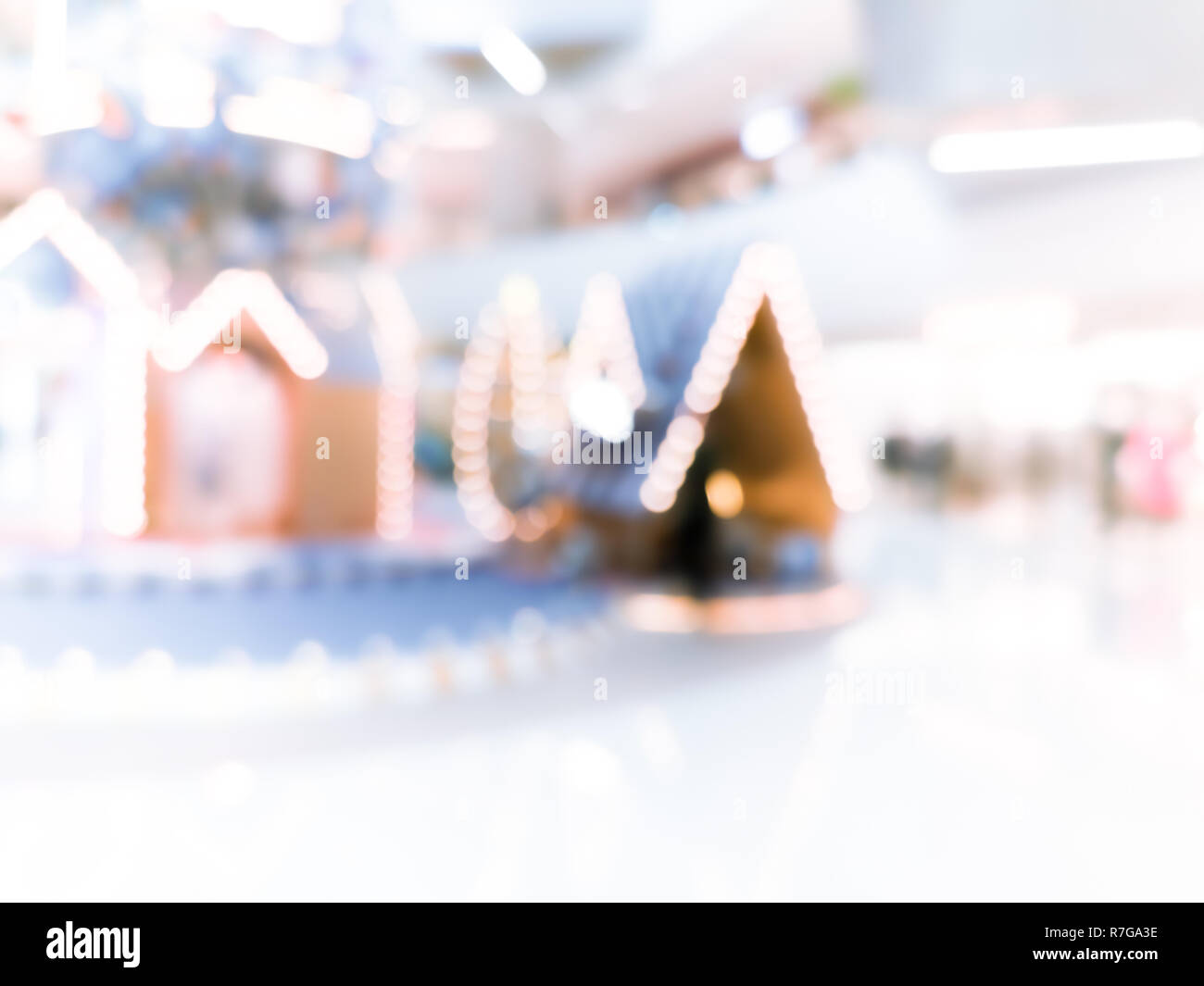 Abstract Shopping mall background with bokeh Stock Photo - Alamy