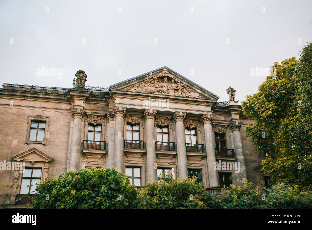 Traditional architecture in Berlin in Germany. An ancient building with ...