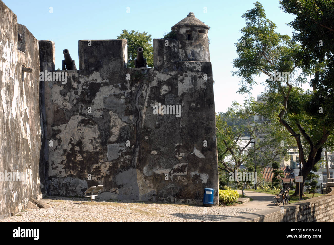 The historic Monte Fort Castle, Macau, China Stock Photo - Alamy