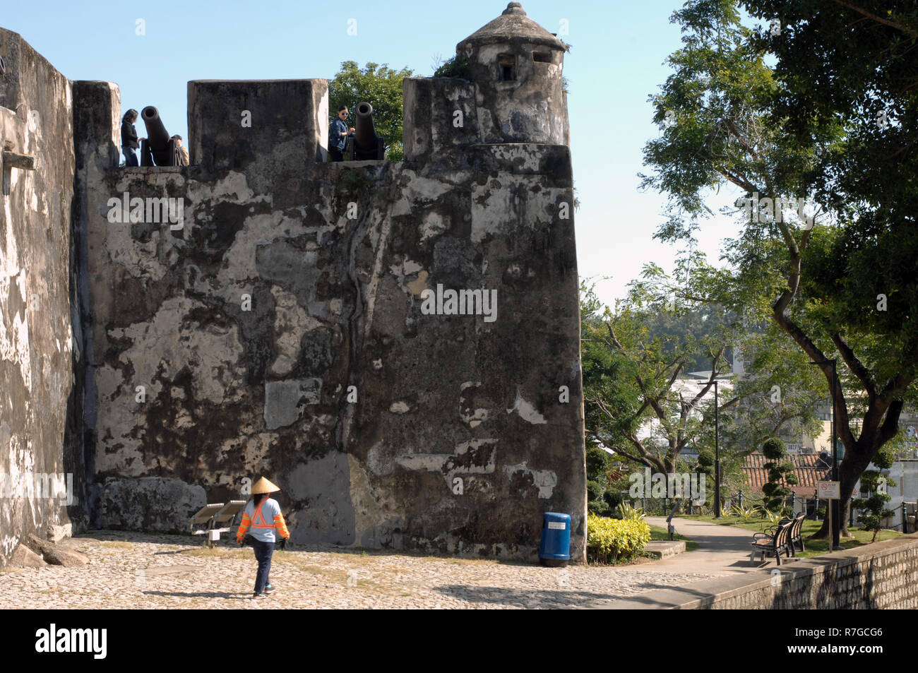 The historic Monte Fort Castle, Macau, China Stock Photo - Alamy