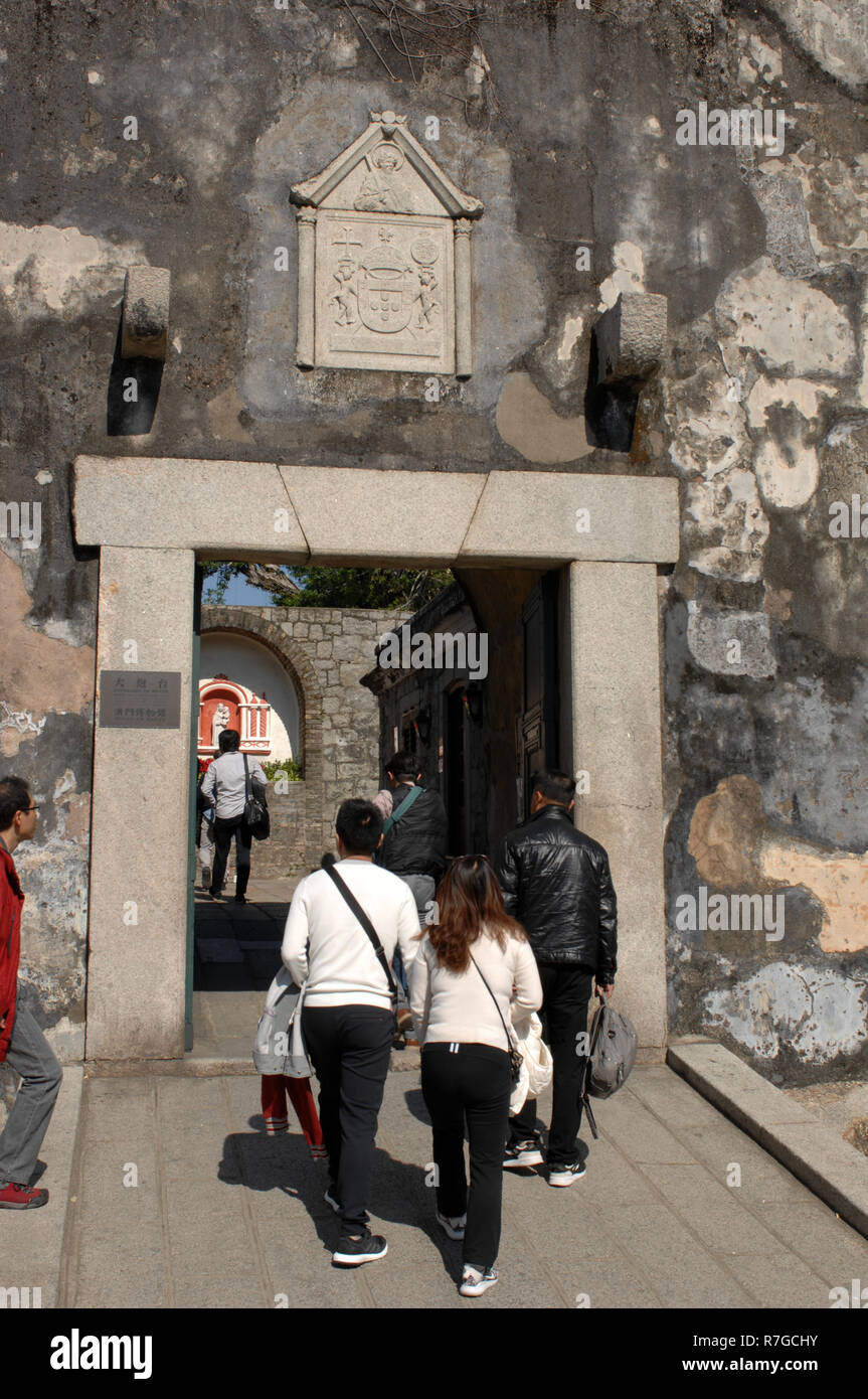 The historic Monte Fort Castle, Macau, China Stock Photo - Alamy