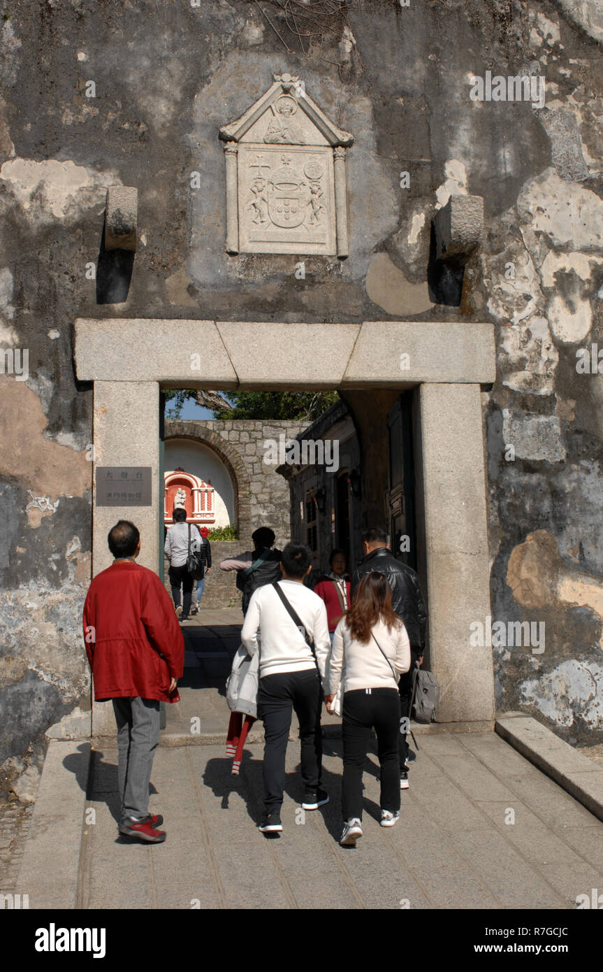 The historic Monte Fort Castle, Macau, China Stock Photo - Alamy