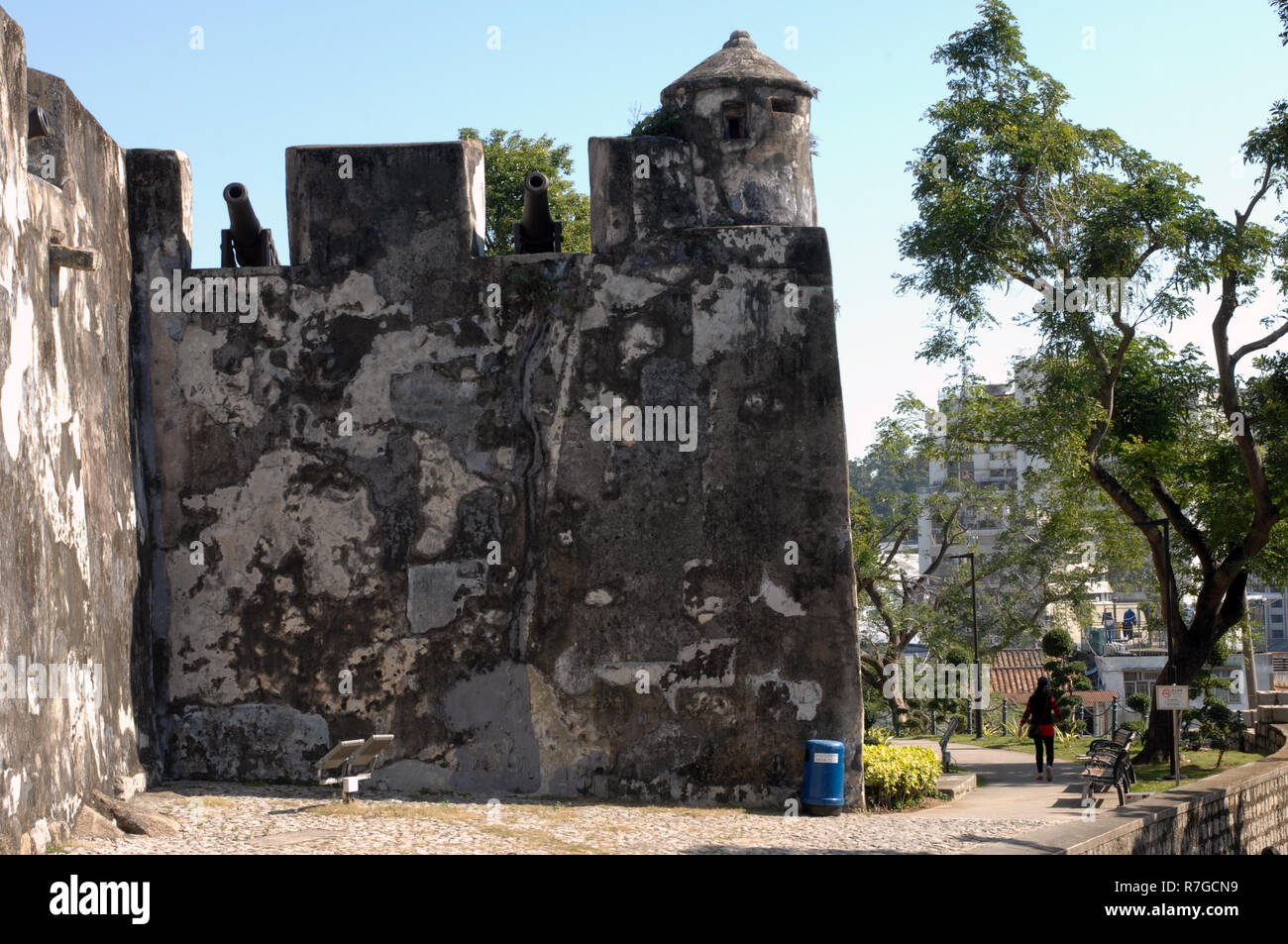 The historic Monte Fort Castle, Macau, China Stock Photo - Alamy