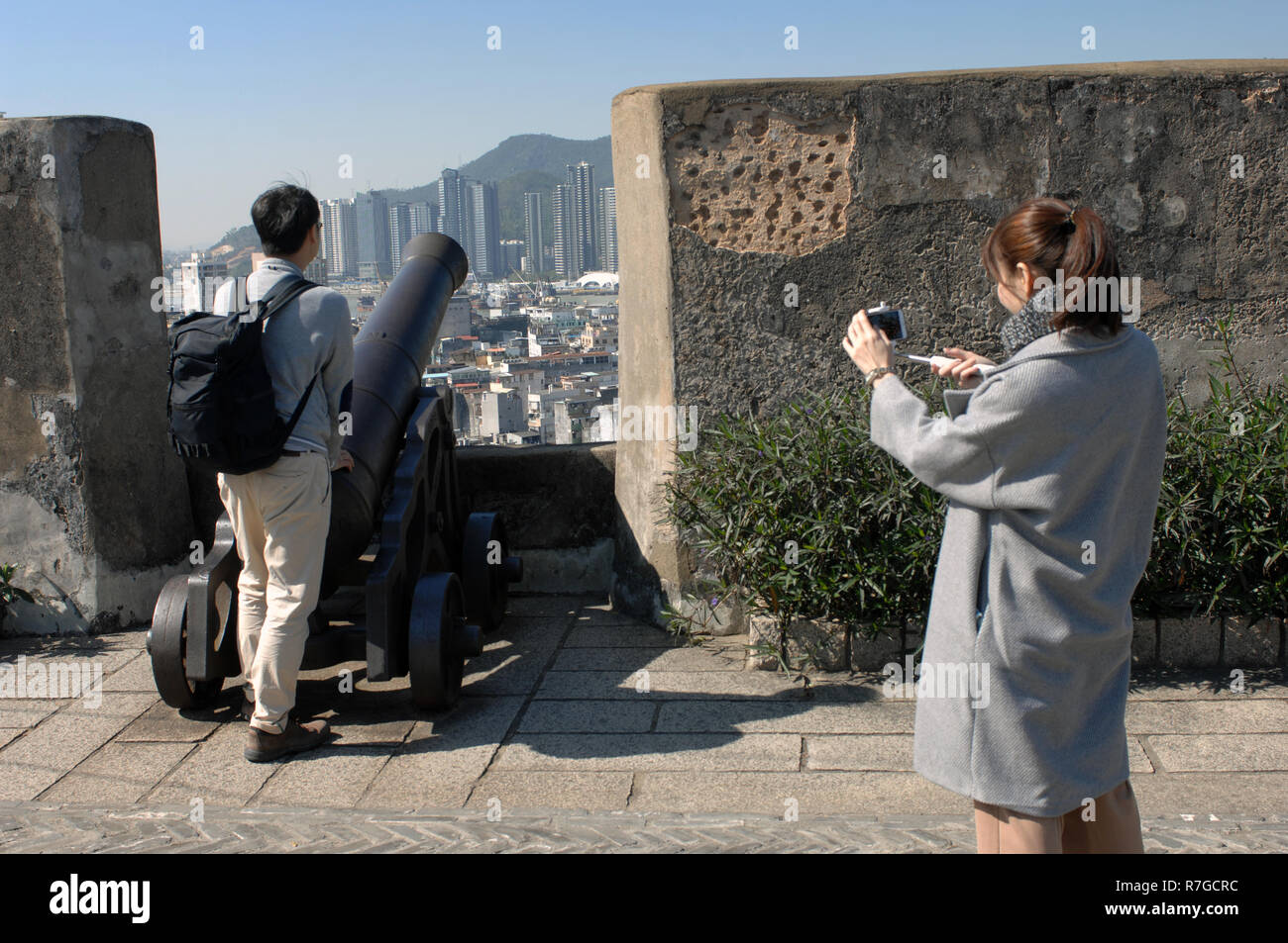 The historic Monte Fort Castle, Macau, China Stock Photo - Alamy