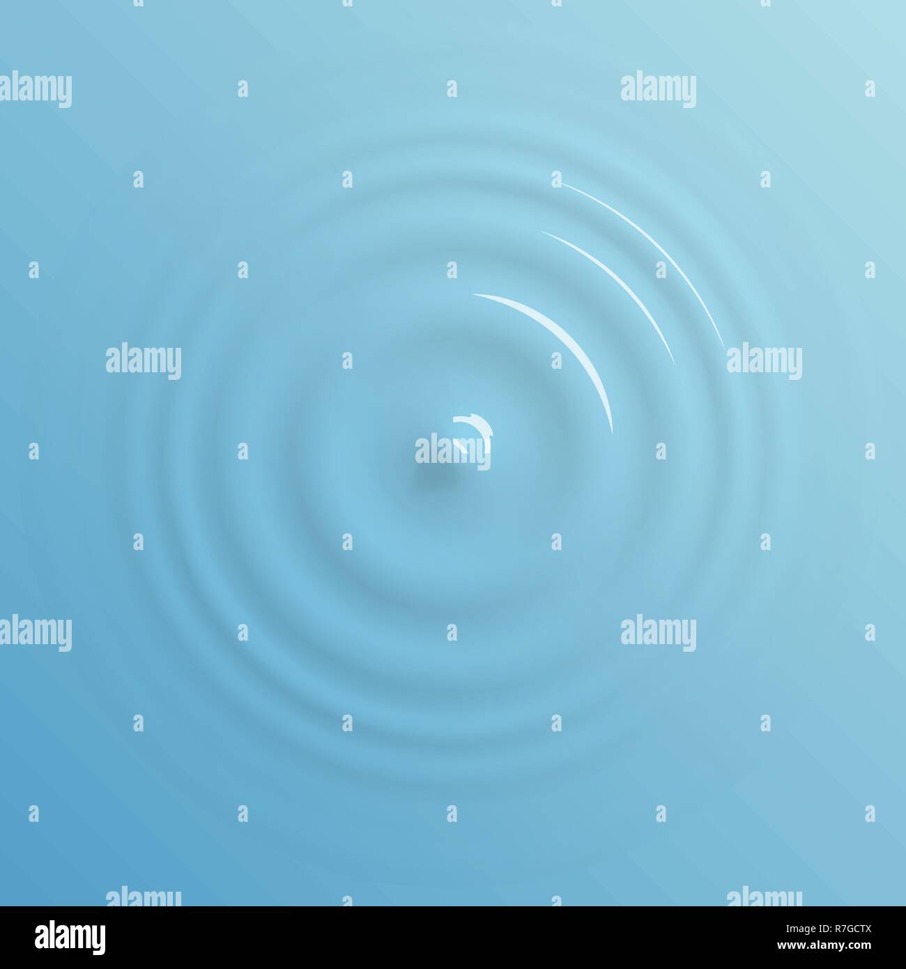 Water Drop Ripple Vector