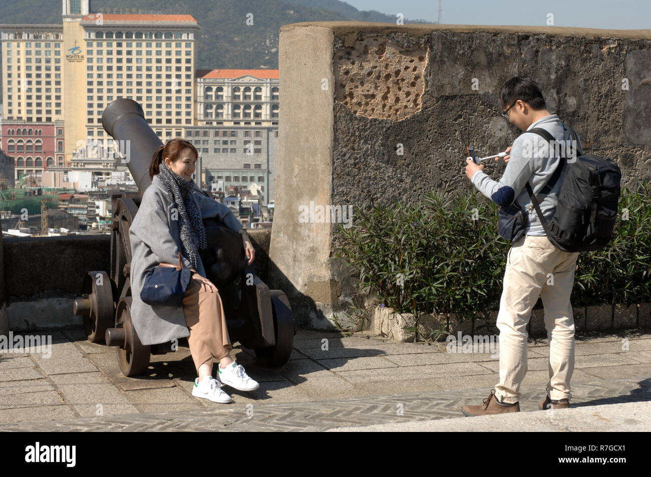 The historic Monte Fort Castle, Macau, China Stock Photo - Alamy