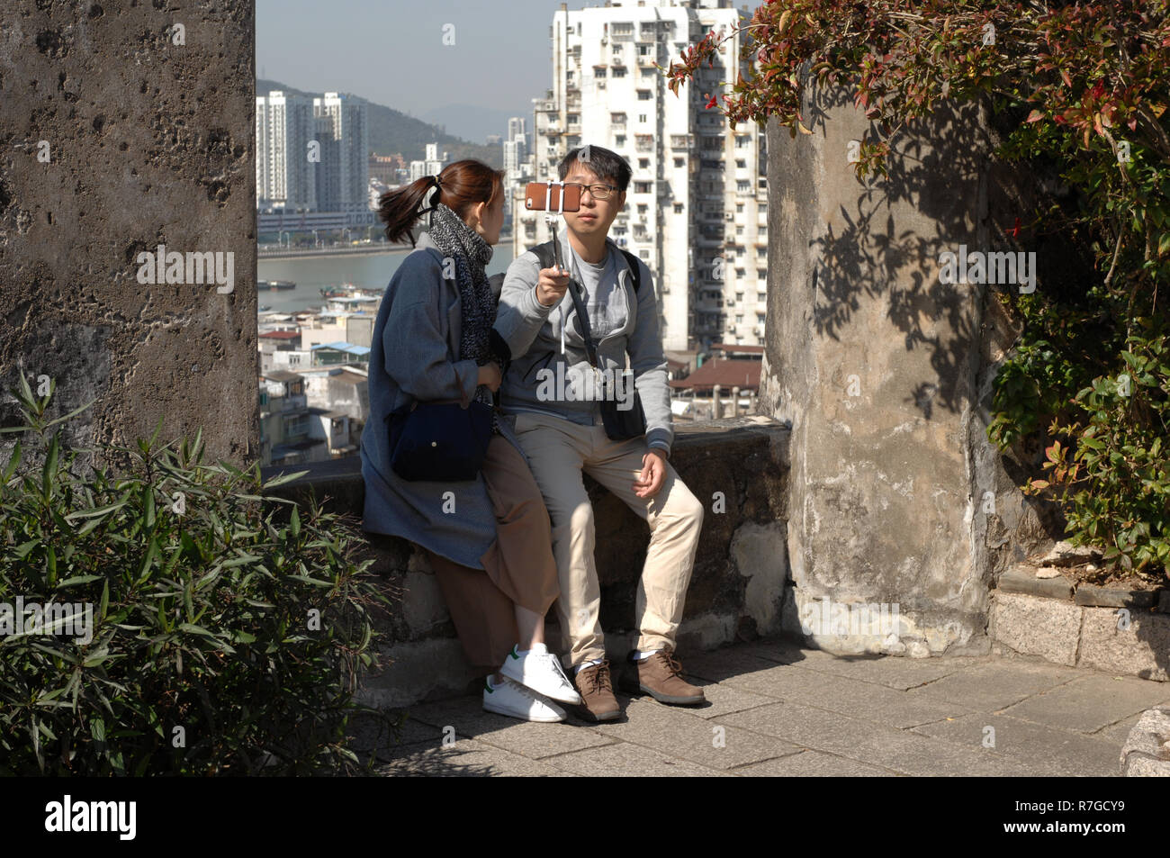 The historic Monte Fort Castle, Macau, China Stock Photo - Alamy