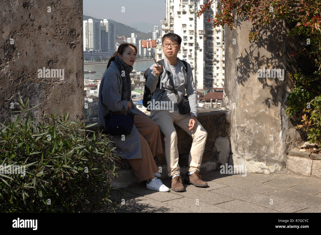 The historic Monte Fort Castle, Macau, China Stock Photo - Alamy