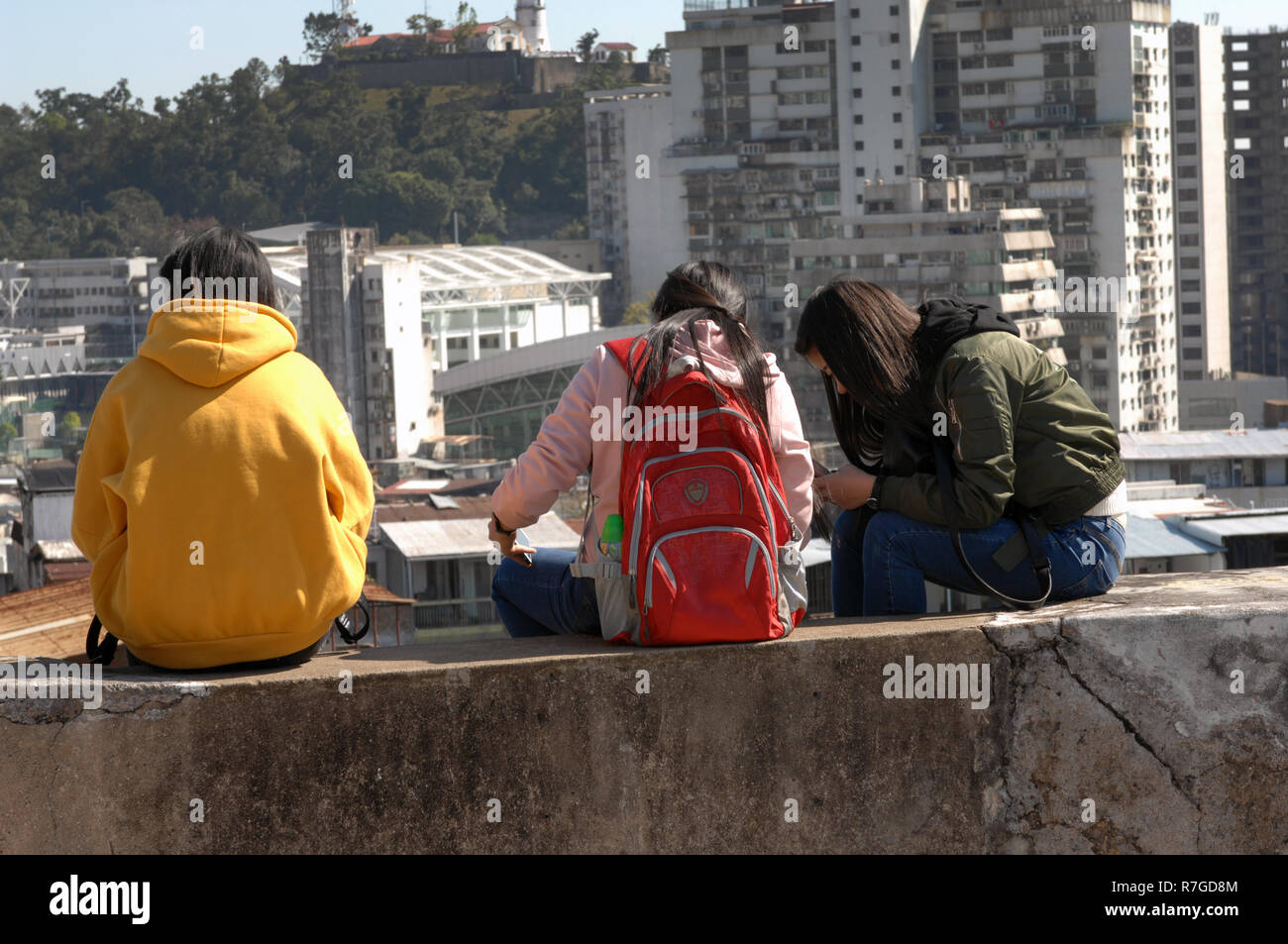 The historic Monte Fort Castle, Macau, China Stock Photo - Alamy