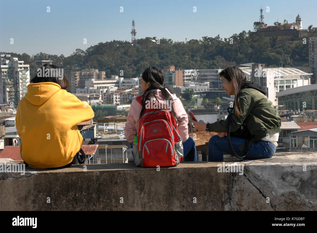 The historic Monte Fort Castle, Macau, China Stock Photo - Alamy