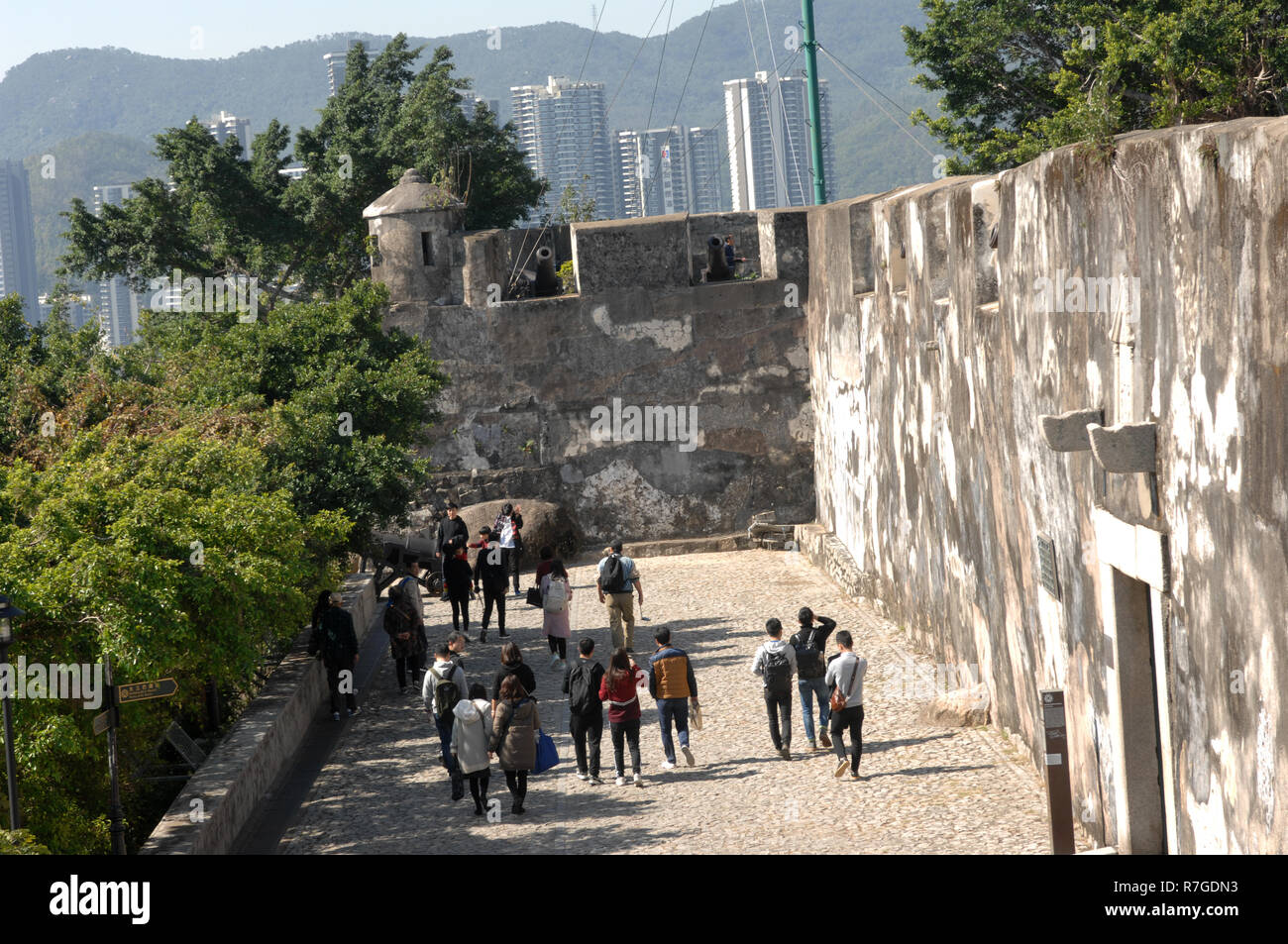 The historic Monte Fort Castle, Macau, China Stock Photo - Alamy
