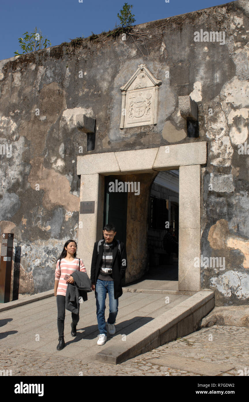 The historic Monte Fort Castle, Macau, China Stock Photo - Alamy