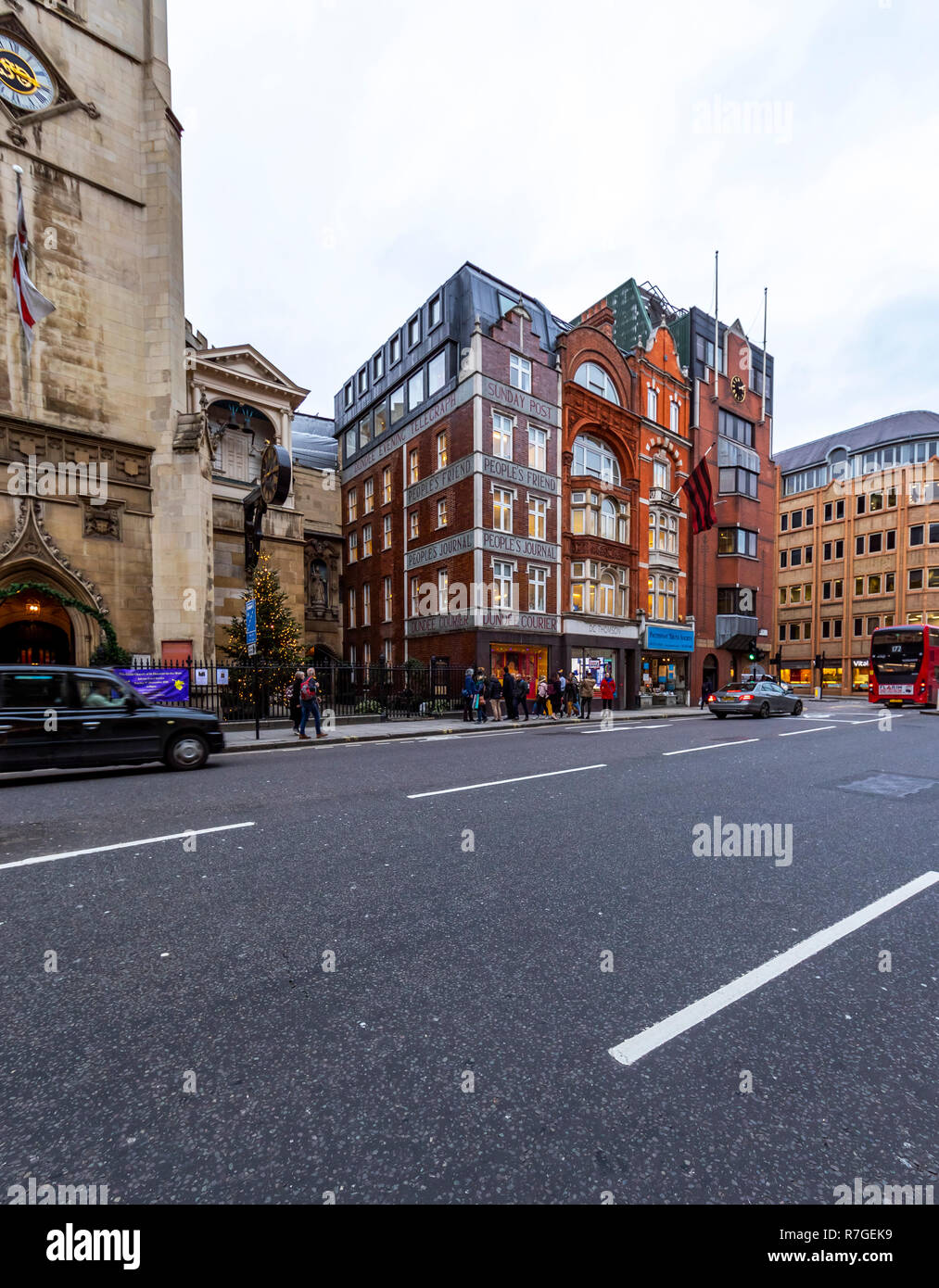 The DC Thomson and Sunday Post building, Fleet Street, London. UK Stock ...