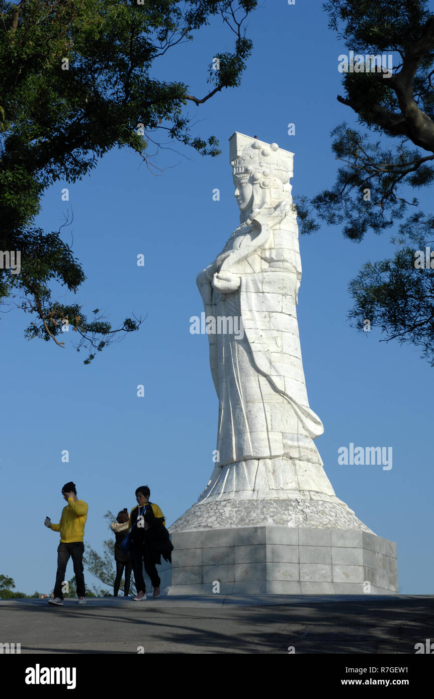A-Ma goddess statue, A-Ma cultural village, Coloane Island, Macau ...