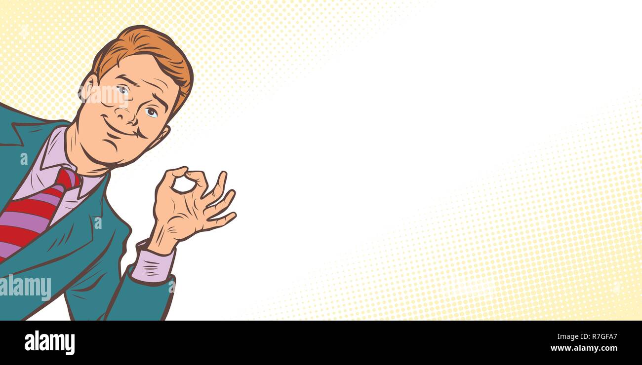 Businessman happy face drawing Stock Vector Images - Alamy