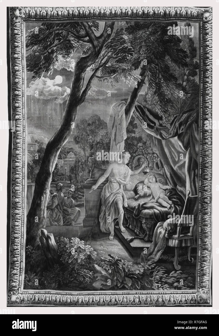 Psyche looks at sleeping Cupid Stock Photo - Alamy