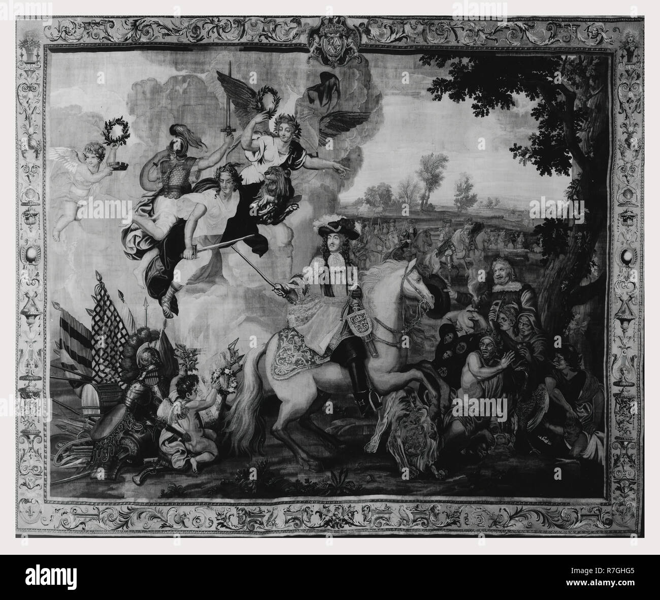 Triumph of Louis XIV Stock Photo - Alamy