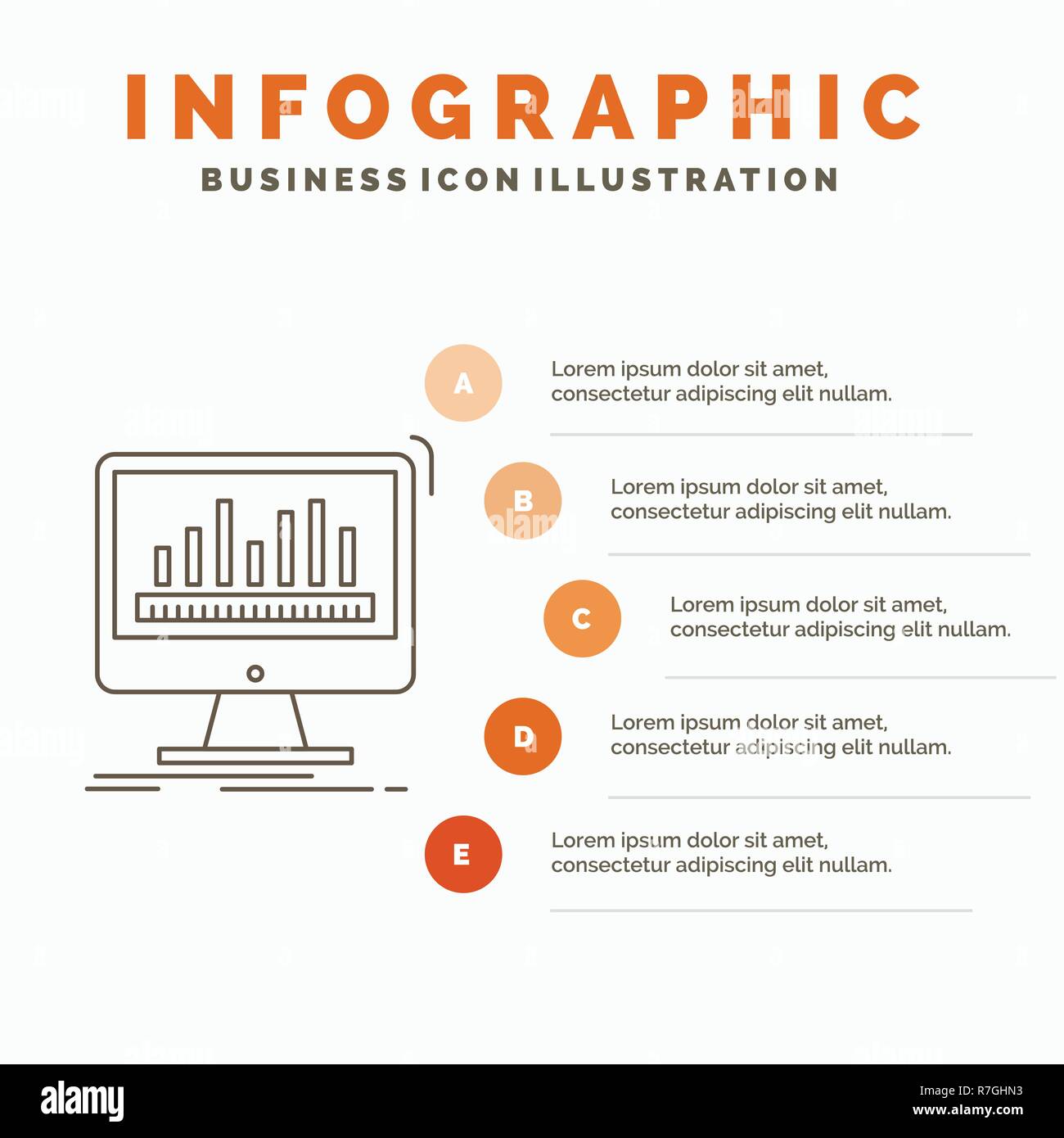 Infographic dashboard template flat design Stock Vector Images - Alamy