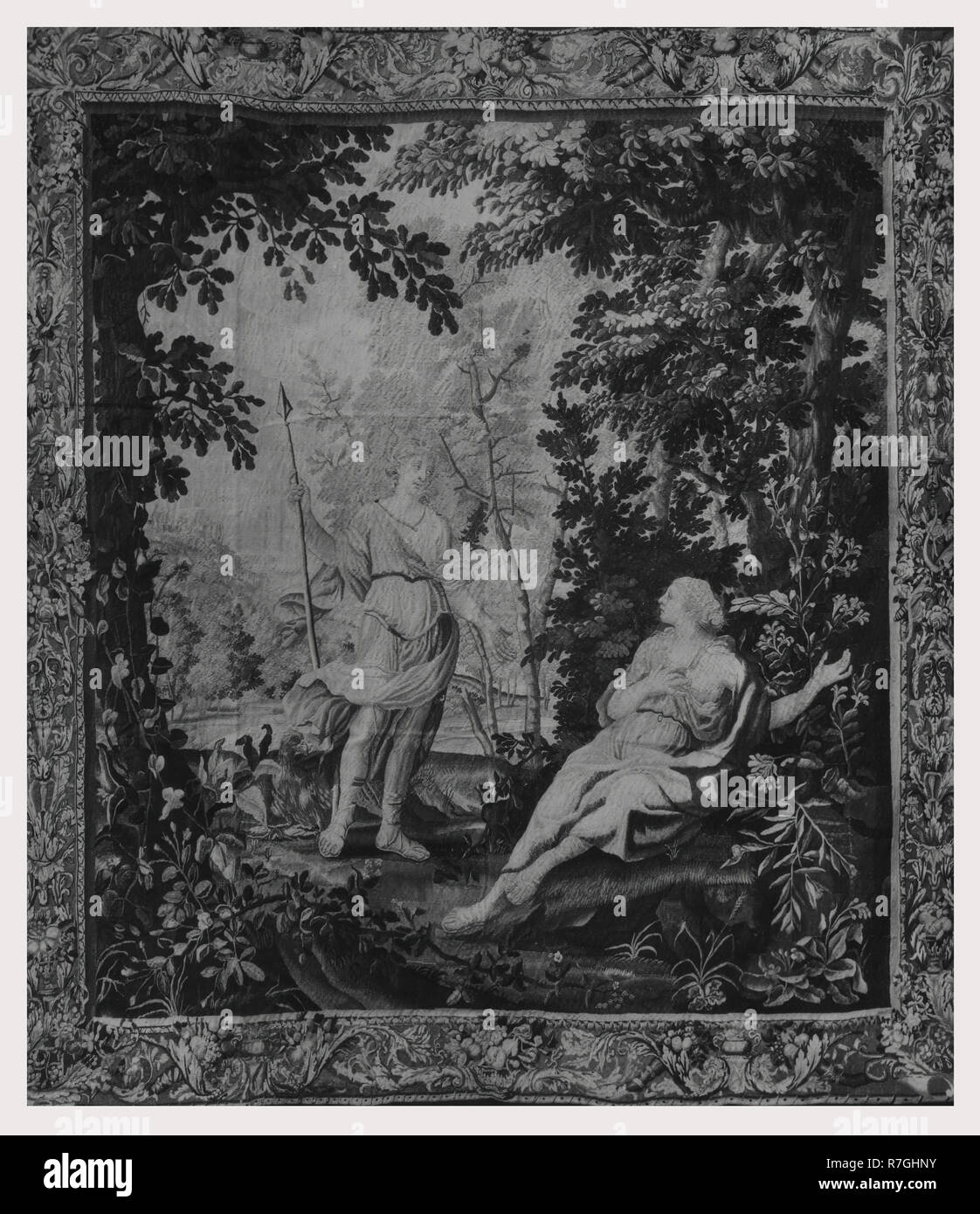 Mythological couple hunting Stock Photo - Alamy