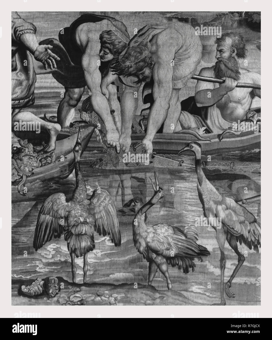 Miraculous draft of fishes (before Resurrection) on Lake of Gennesaret ...