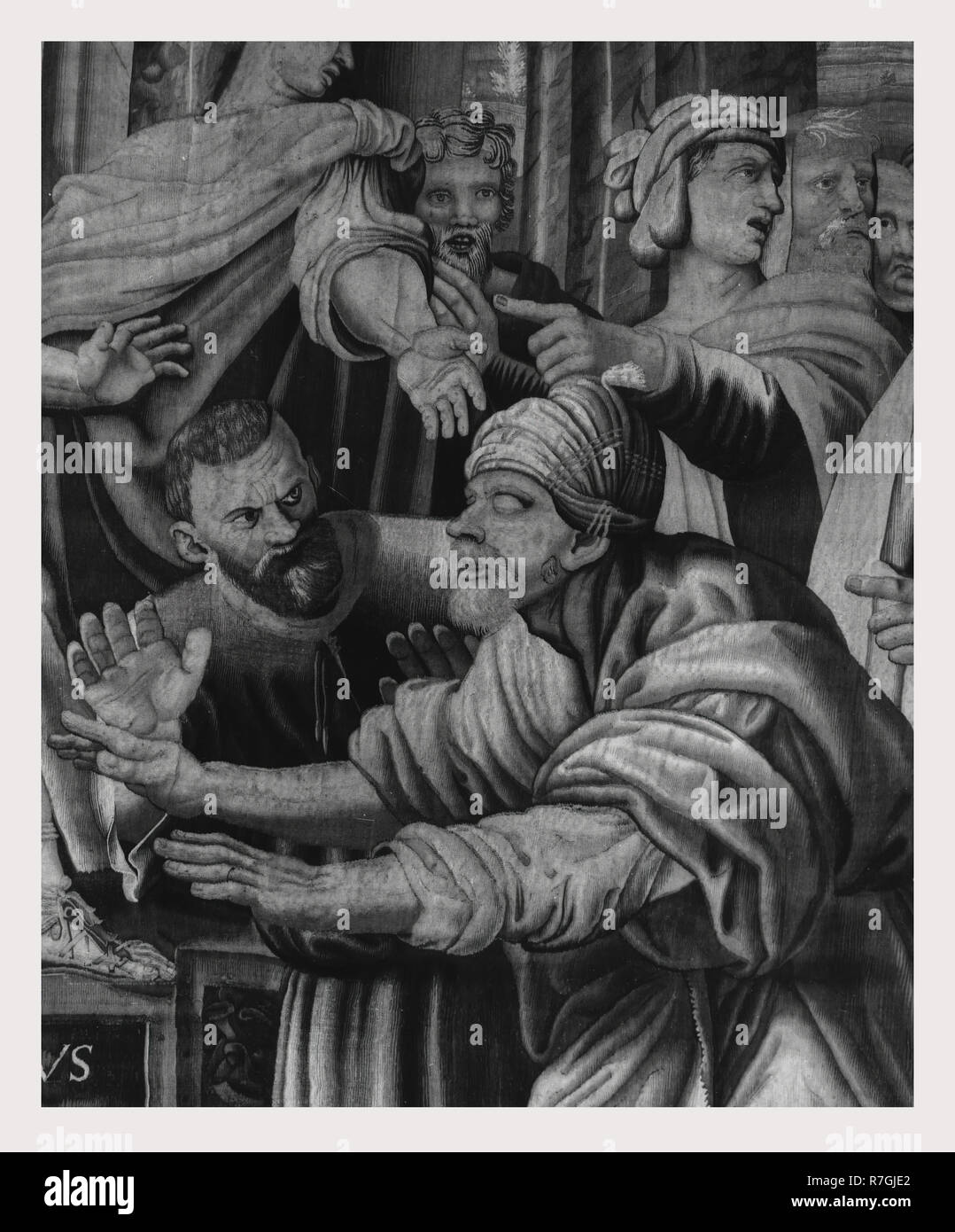 Sorcerer Elymas (Elymes, Bar-Jesus) is struck blind by St. Paul Stock ...