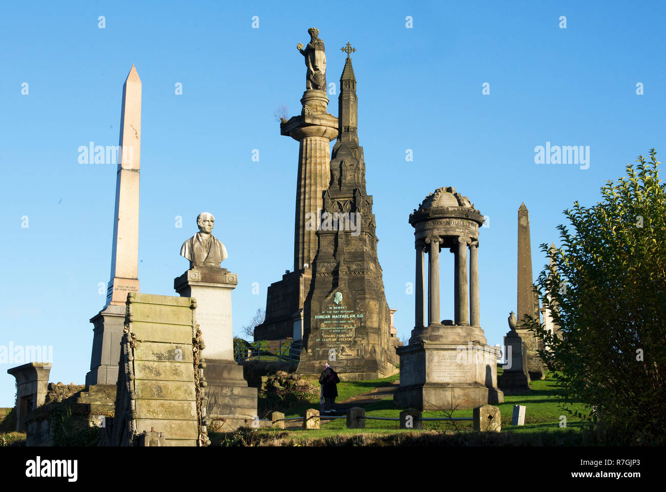 The Glasgow Necropolis , Victorian cemetery in Glasgow, Scotland Stock Photo - Alamy