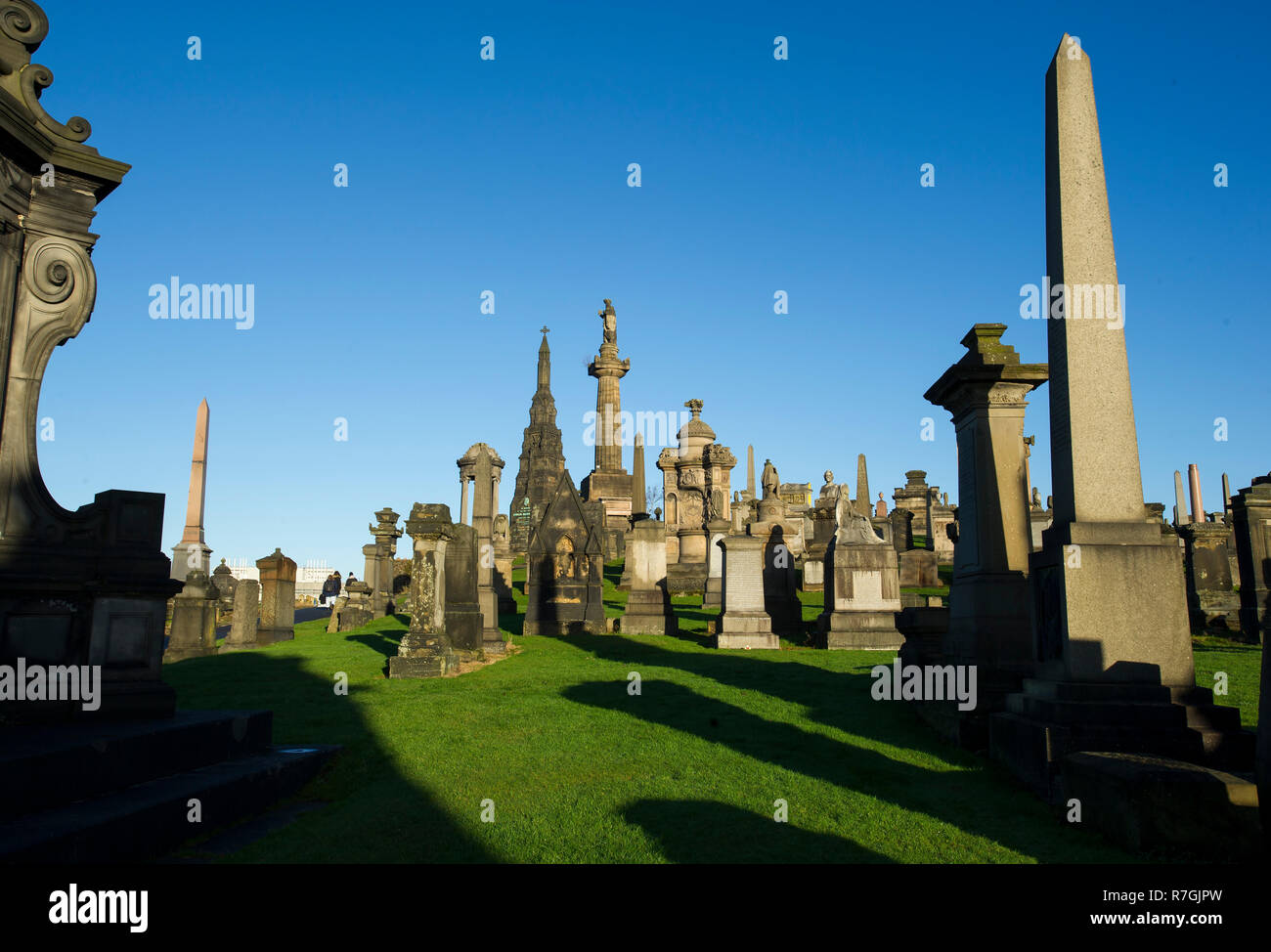The Glasgow Necropolis , Victorian cemetery in Glasgow, Scotland Stock Photo - Alamy