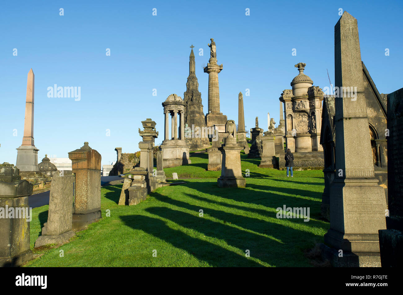 The Glasgow Necropolis , Victorian cemetery in Glasgow, Scotland Stock Photo - Alamy