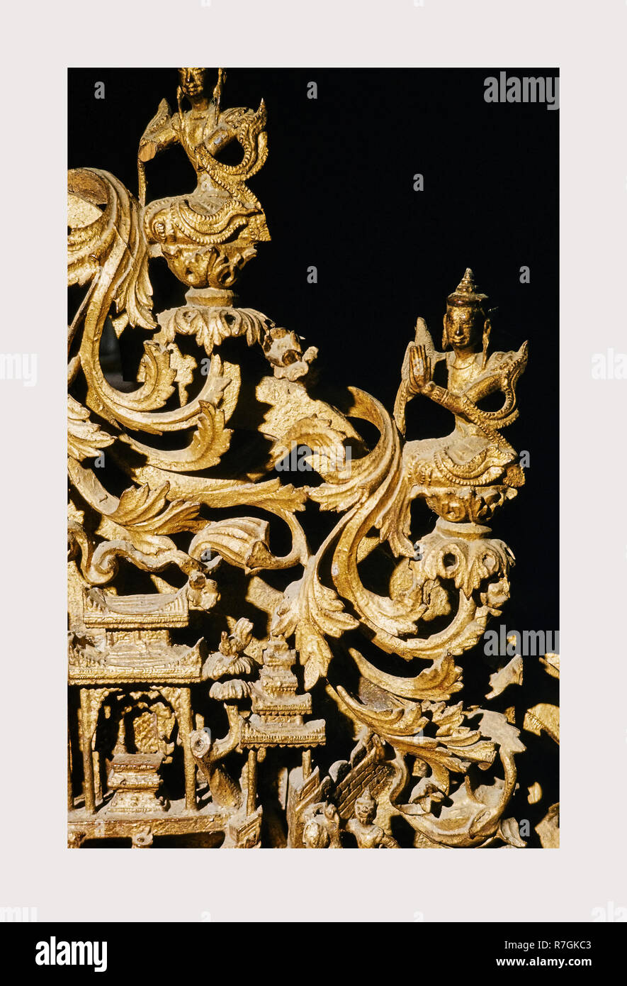 Myanmar, Burma, Mandalay, Queen's Golden Monastery, 1966 or earlier ...