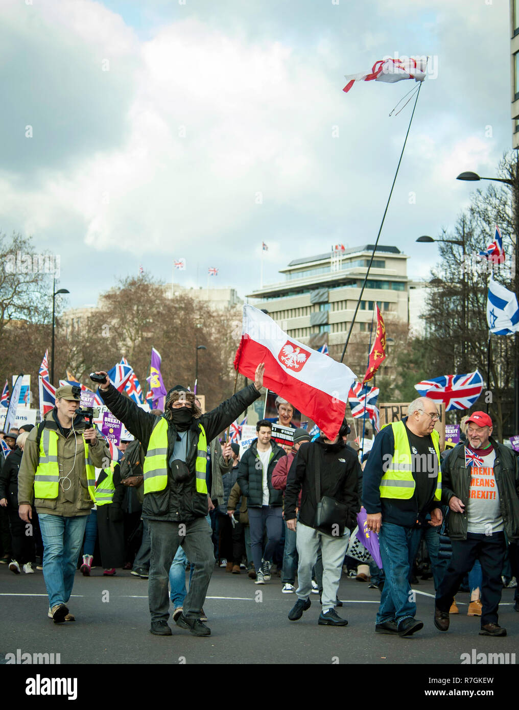 EDL Brexit means Exit March Dec 9th 2018 Stock Photo - Alamy