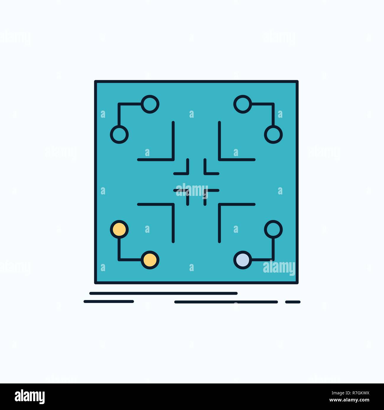 Matrix background green symbols Cut Out Stock Images & Pictures - Alamy