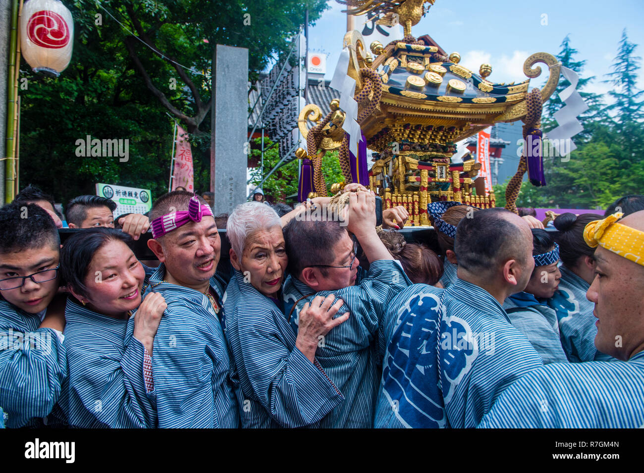 Participants in the Kanda Matsuri in Tokyo, Japan Stock Photo - Alamy